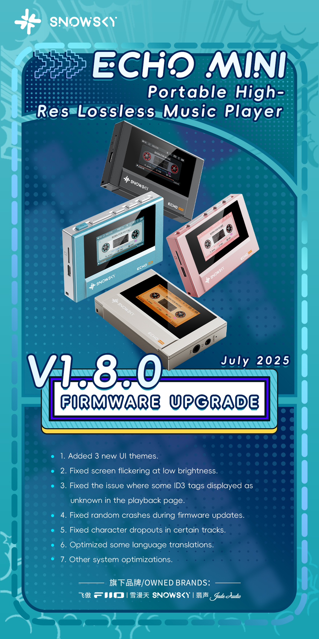 FIIO’s innovative sub brand, SNOWSKY Pure Music Player ECHO MINI Is Officially Released! | Page ...