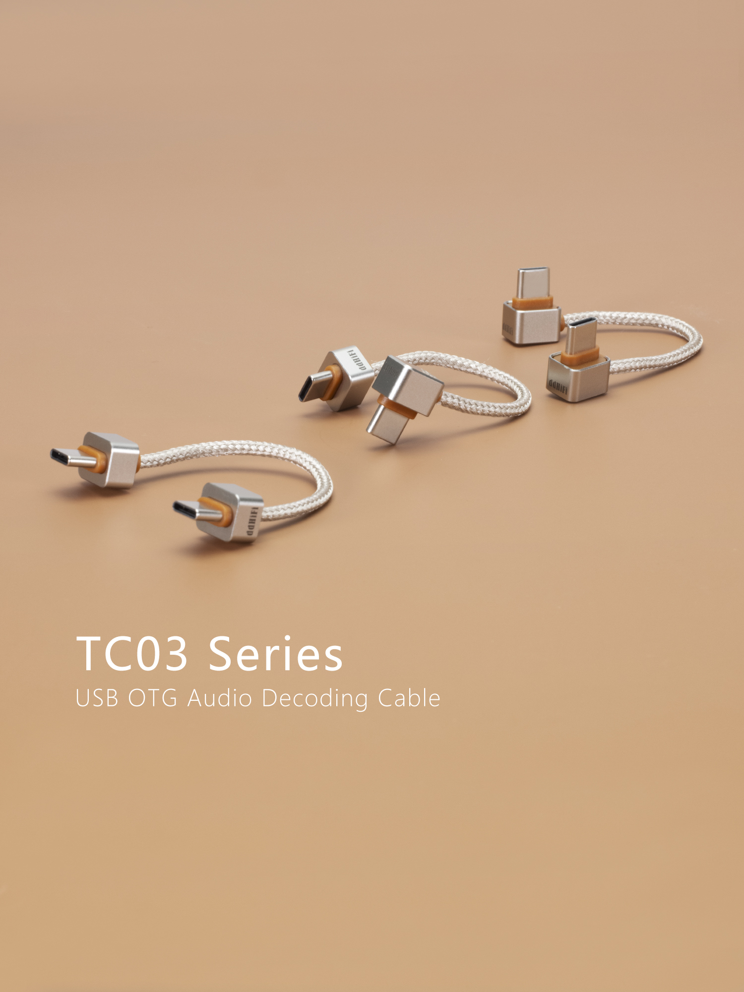 ddHiFi TC03SS/TC03SL/TC03LL USB OTG Audio Decoding Cable, Flexible Use for Smartphones, L ...