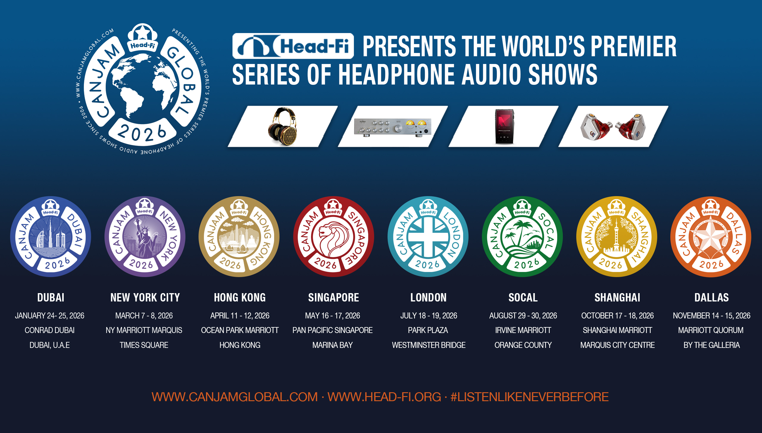 CanJam Global 2026 Show Schedule | Headphone Reviews and Discussion ...