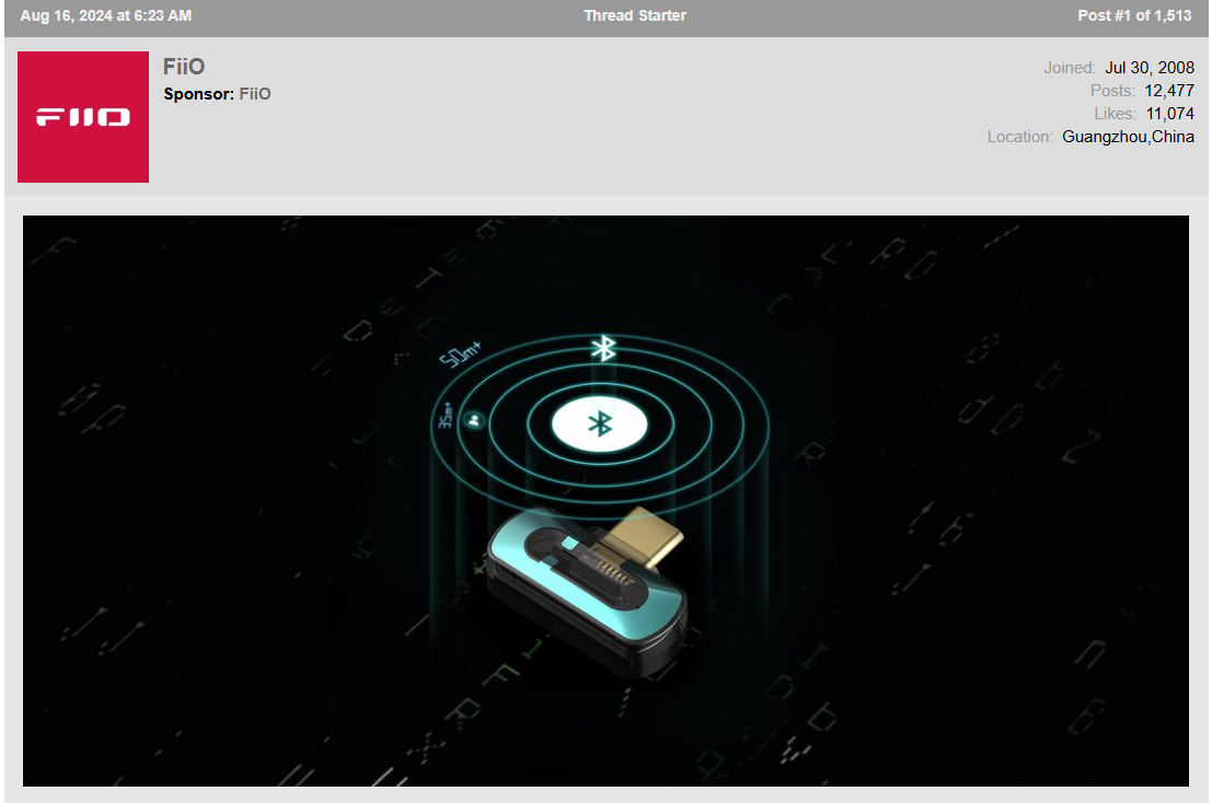 [FIIO BT11] Portable High-Res Bluetooth Transmitter Is Officially Released! | Page 101 ...