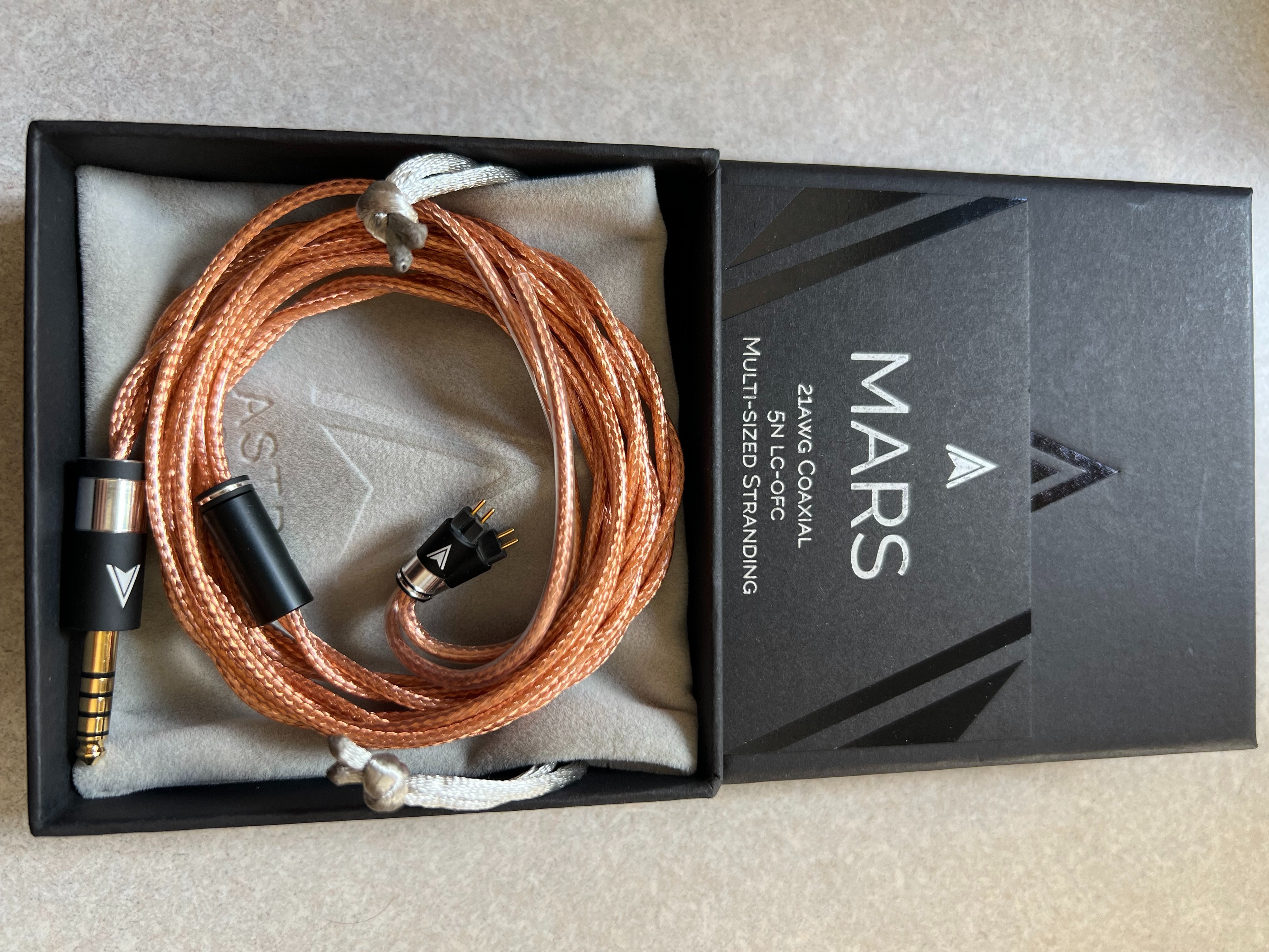 Sold: Astral Acoustics Mars IEM Cable 2-pin, 4.4mm Lightly Used less ...