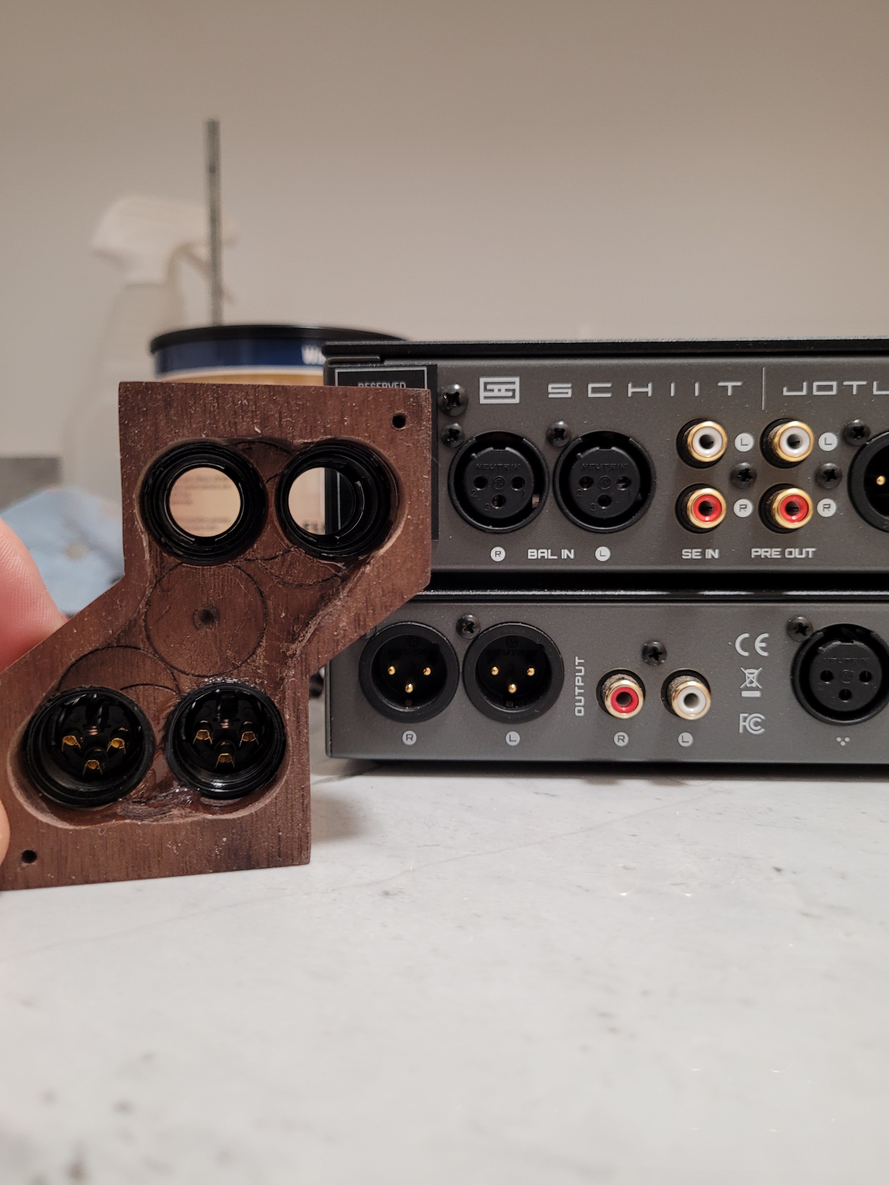 Working on a low-profile connector for my Schitt Stack, but can't ...