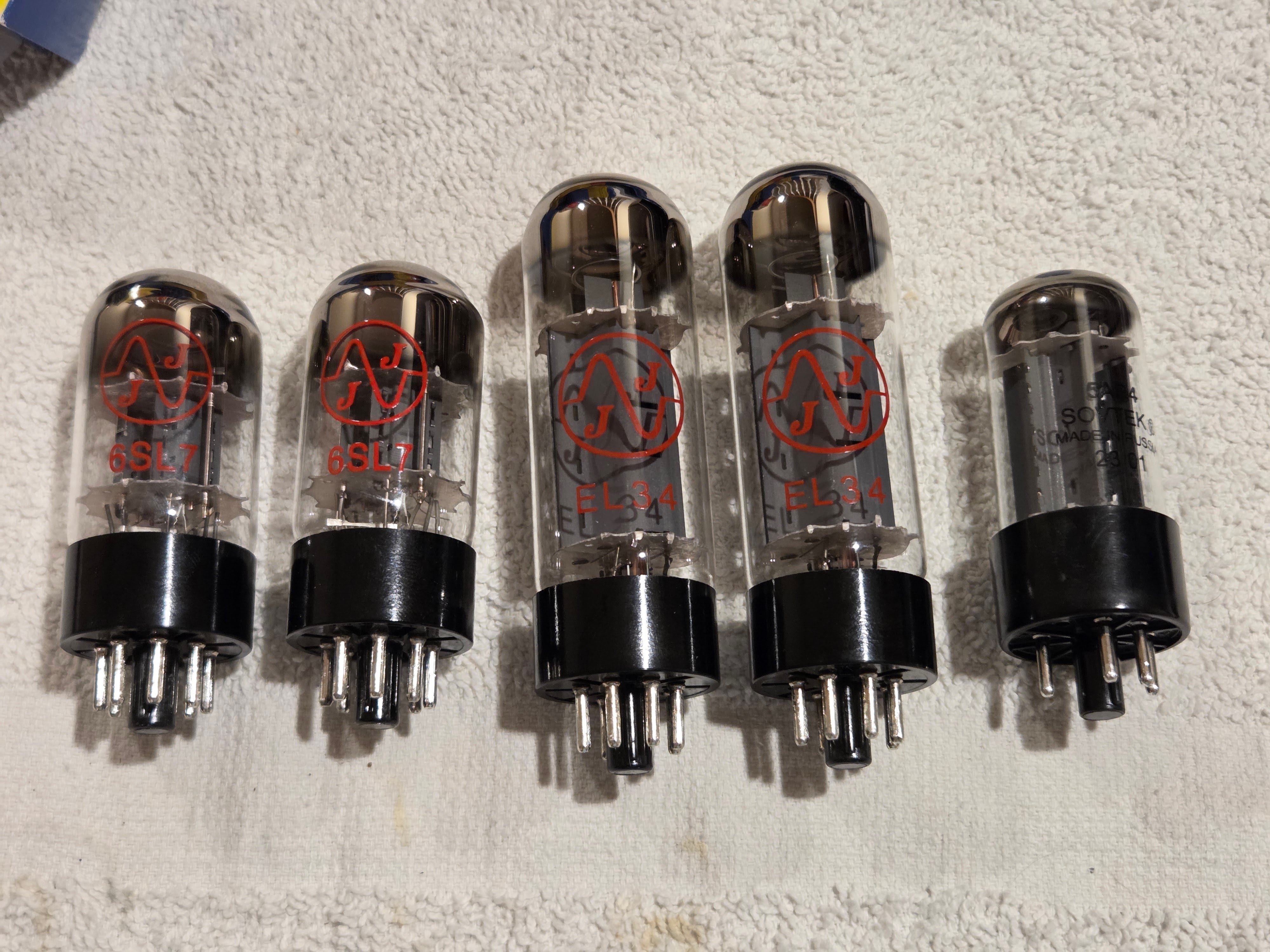 Sold: Aegis Stock Tube Set- EL34, 6SL7, 5AR4 | Headphone Reviews and ...