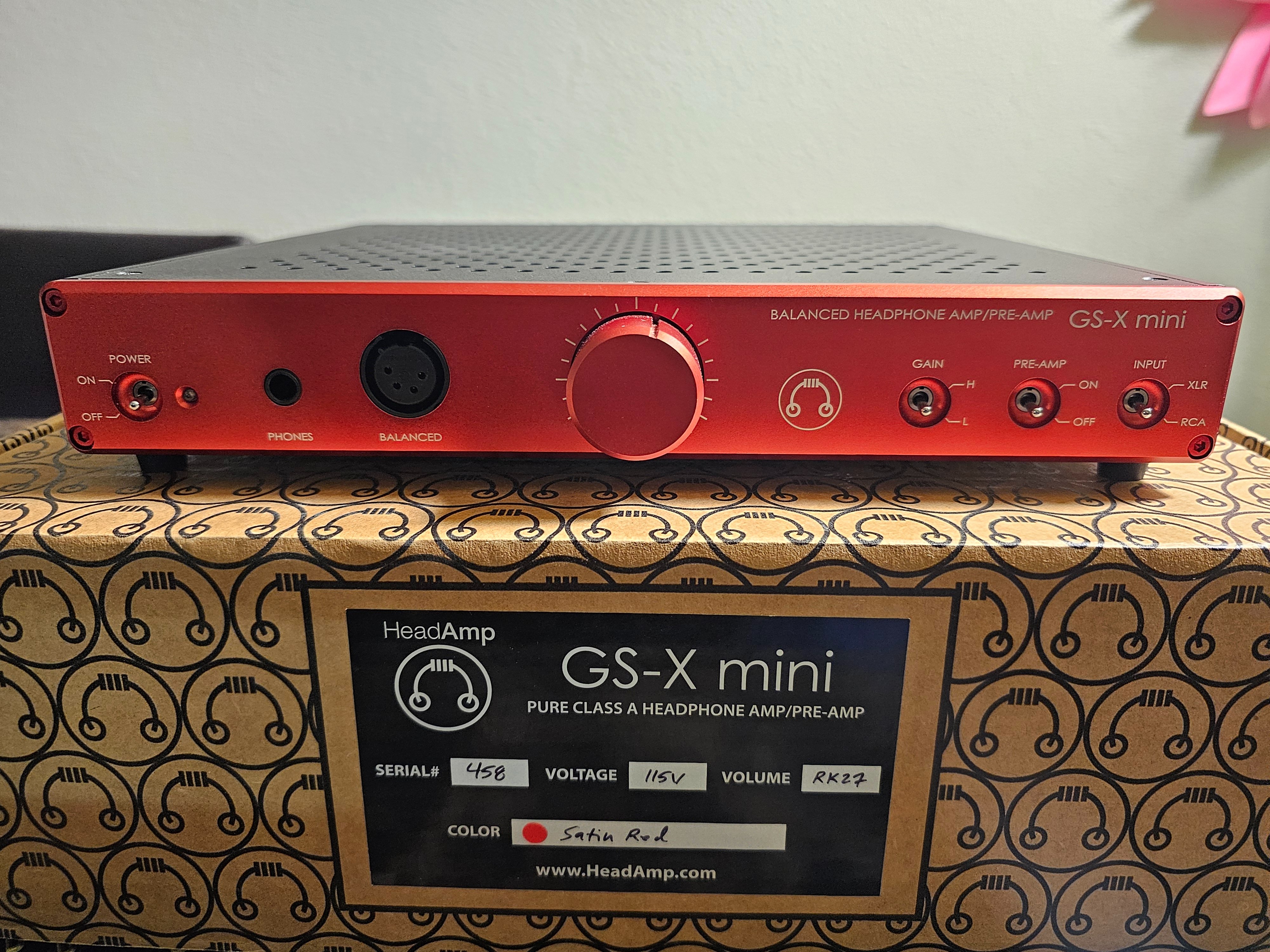 Sold: Headamp GSX Mini - Red | Headphone Reviews and Discussion - Head ...