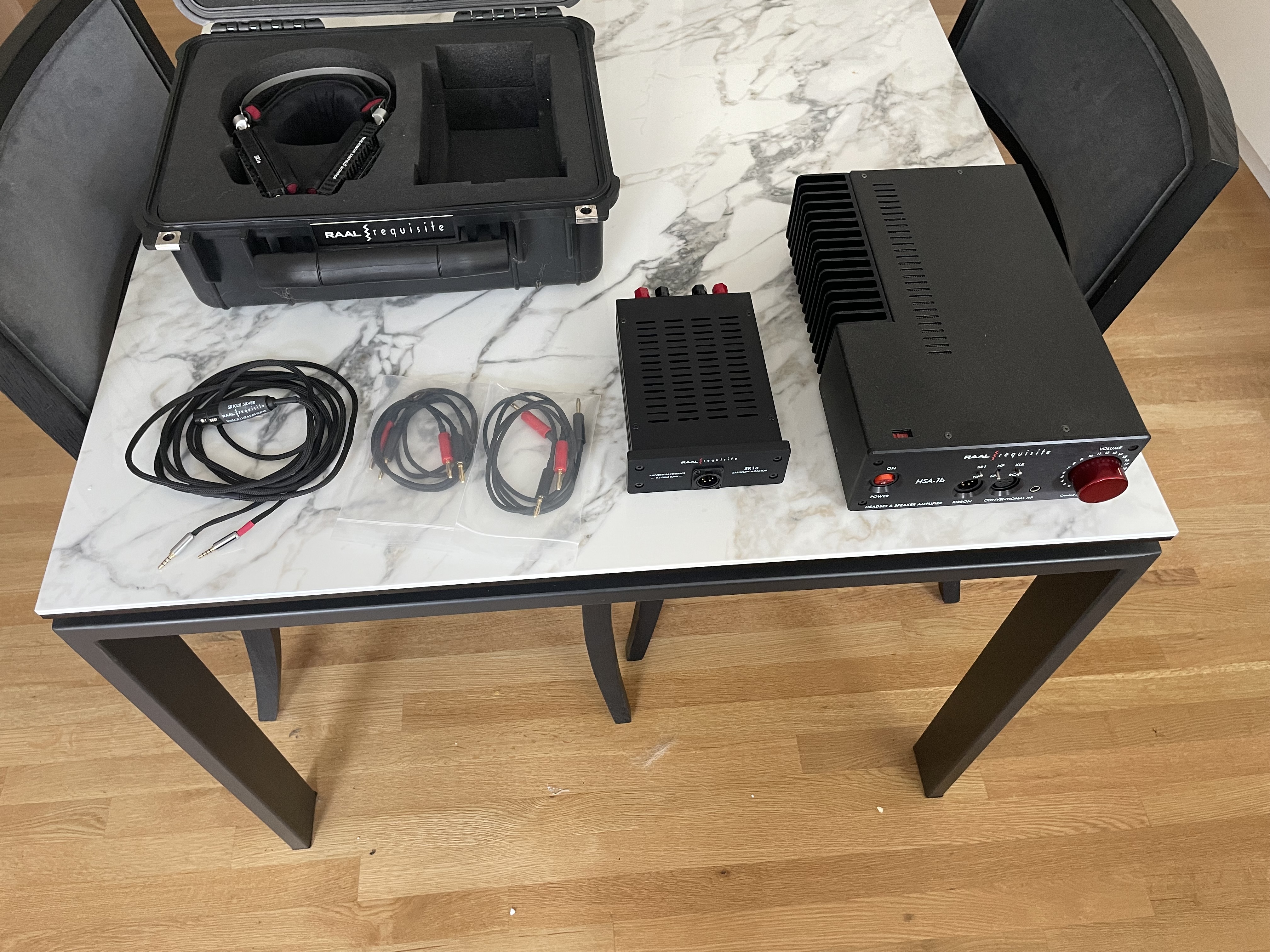 Sold: Raal HSA-1b and SR1a headphones (includes Pelican case and ...