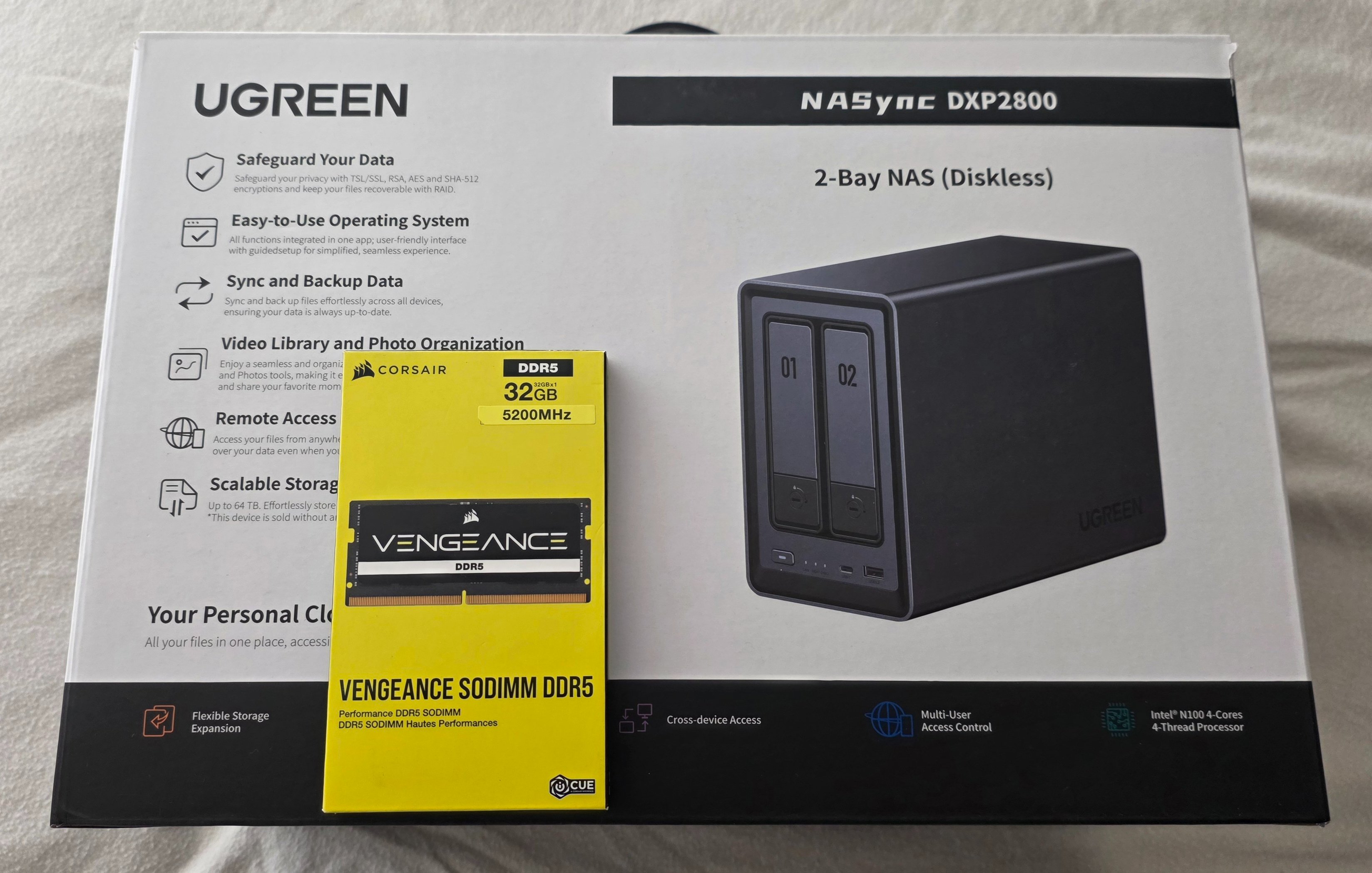 Closed: UGREEN DXP2800 NAS Enclosure 2 Bay - 32GB Corsair Ram Upgrade Included | Headphone ...