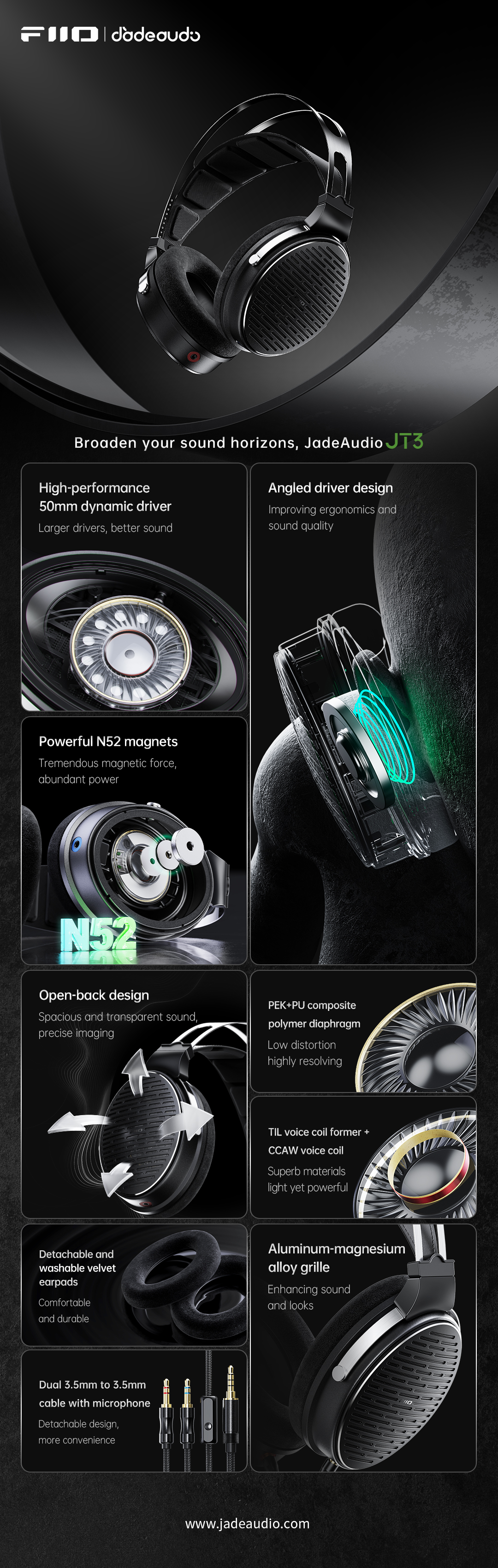 JadeAudio(FIIO sub-brand) JT1/JT3/JT7 Over-Ear Headphones Discussion & Impressions Thread | Page ...