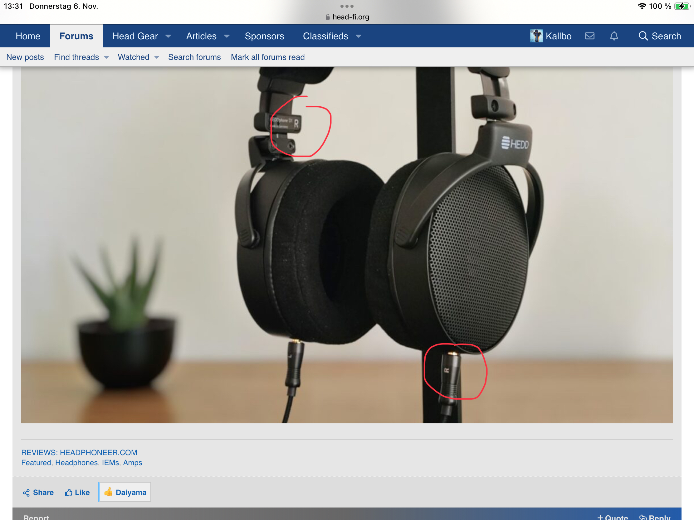 HEDDphone D1. The first dynamic headphone with Thin-ply Carbon ...