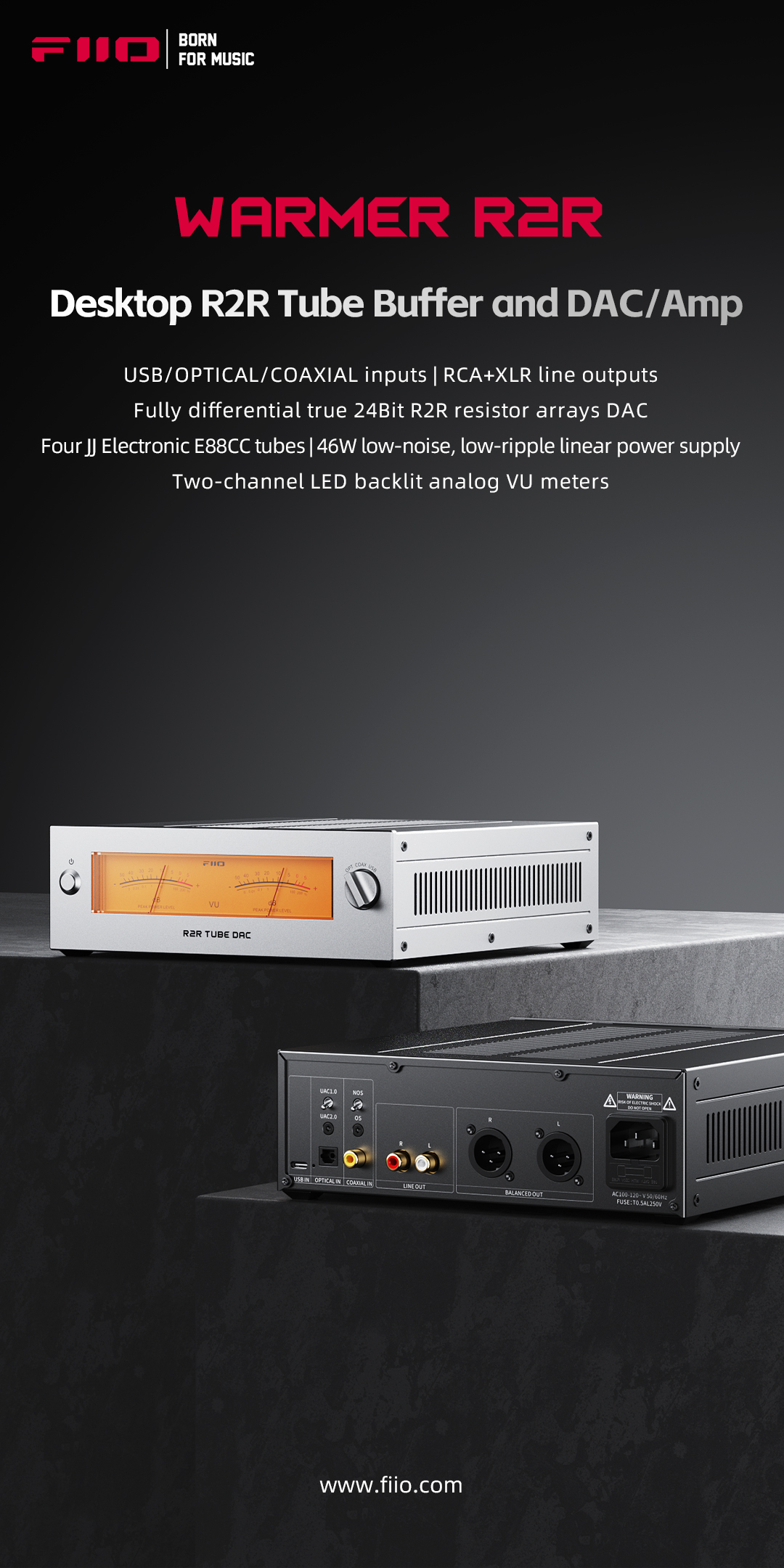 Go for a Bolder Flavor, FIIO R2R DAC + Tube Buffer WARMER R2R ...