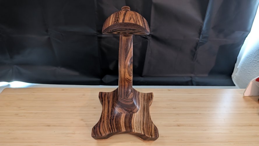 Sold: Grumpy Goose Headphone Stand - Zebrawood/Ebony | Headphone ...