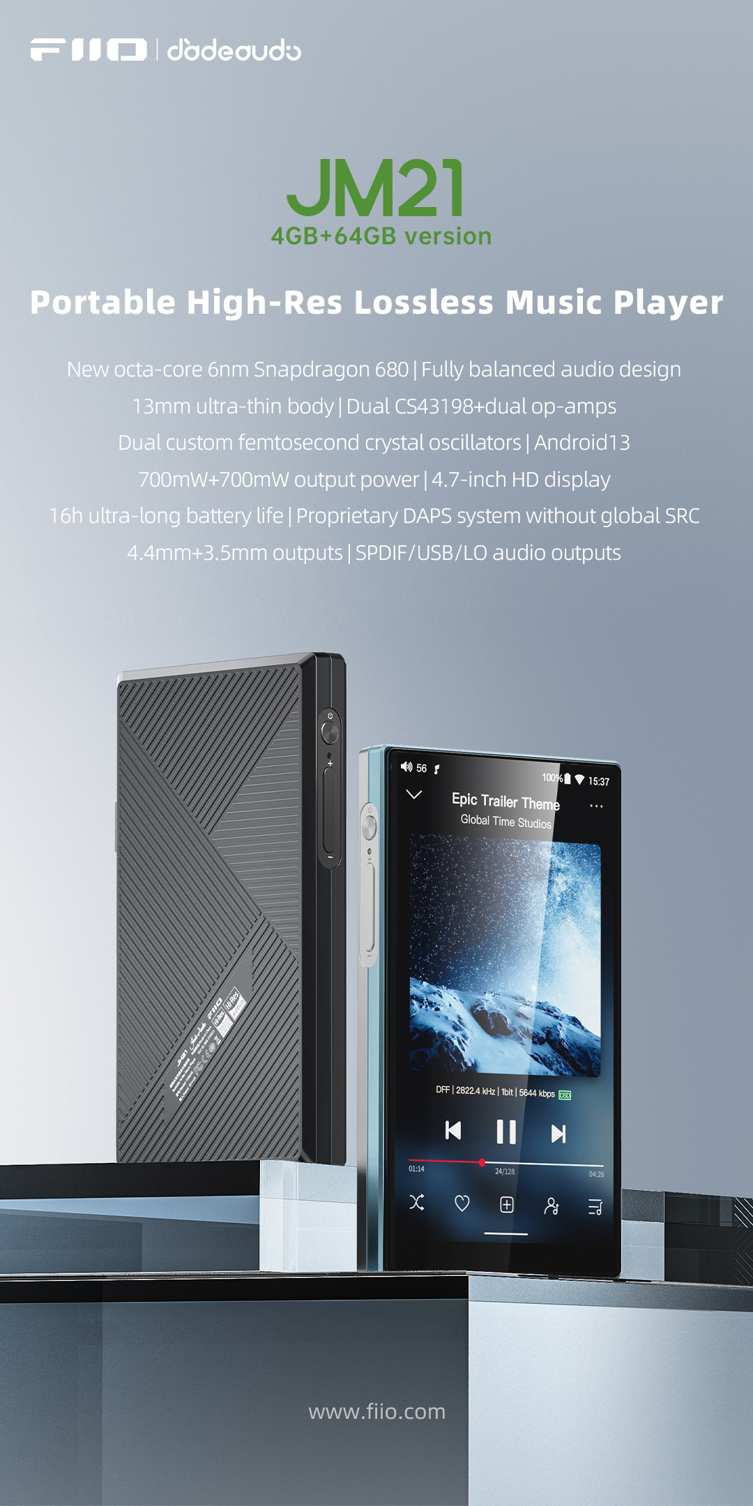 FiiO M21, Qualcomm Snapdragon 680, FiiO Android portable music player is available! | Page 7 ...