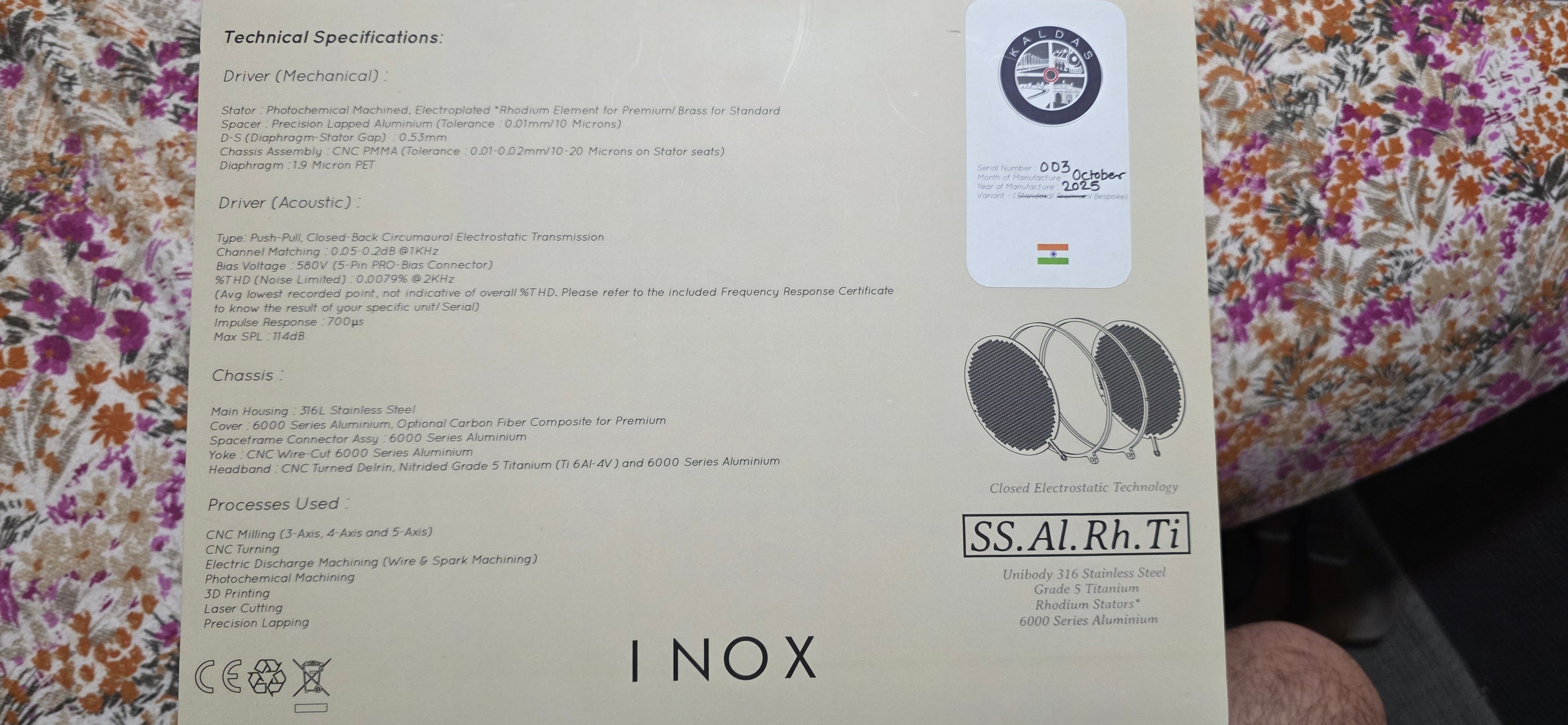 Kaldas Research INOX: The World's First Consumer Closed-Back ...