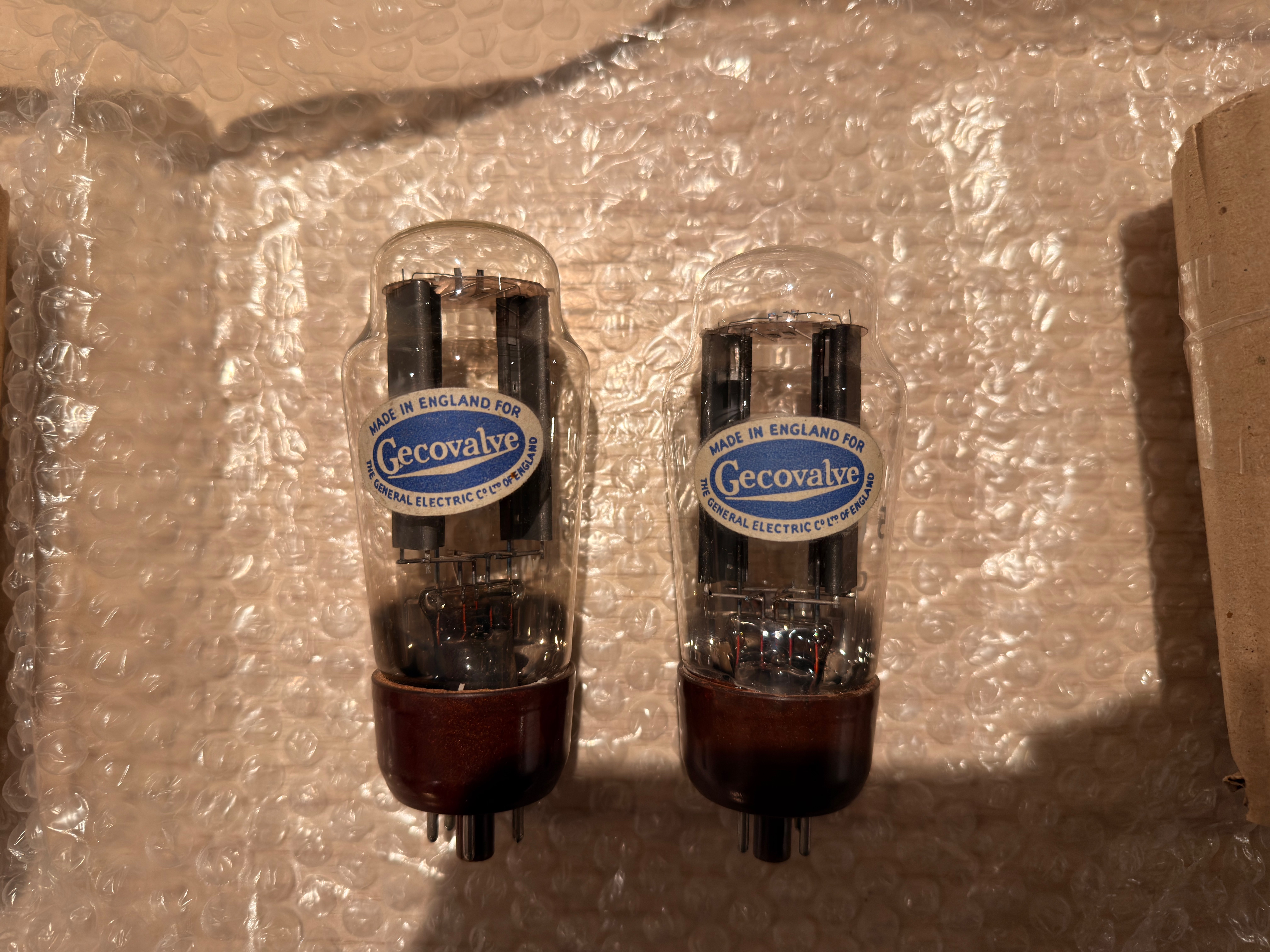 Sold: Matched NOS strong pair of original GEC / MO-V U52 (5U4G ...