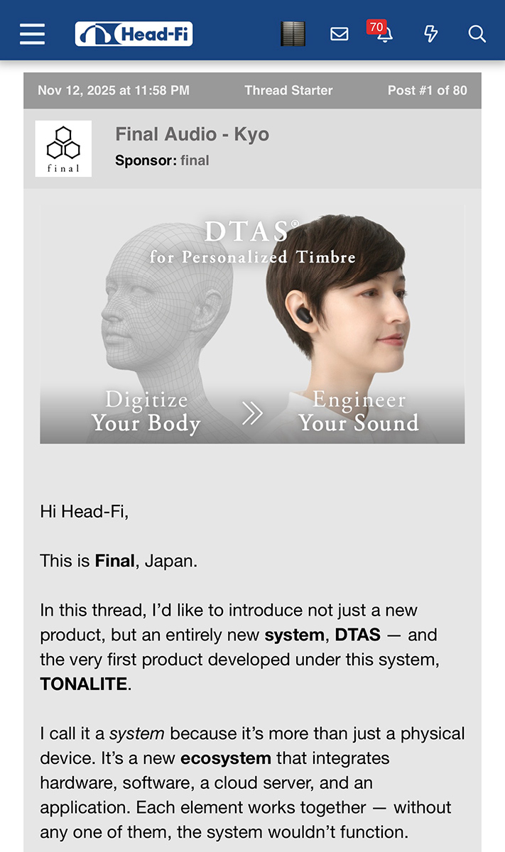 Introducing final TONALITE, A New System Built by You and Final | Page ...