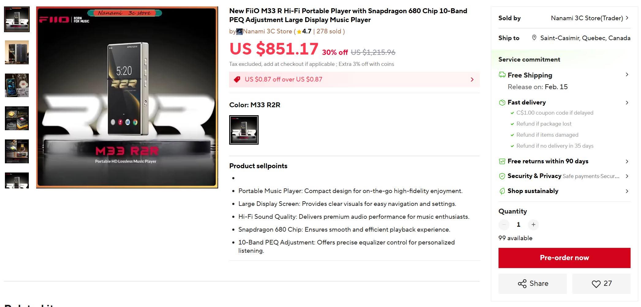 Just announced: FiiO M33: Compact DAP with R2R DAC - finally a ...