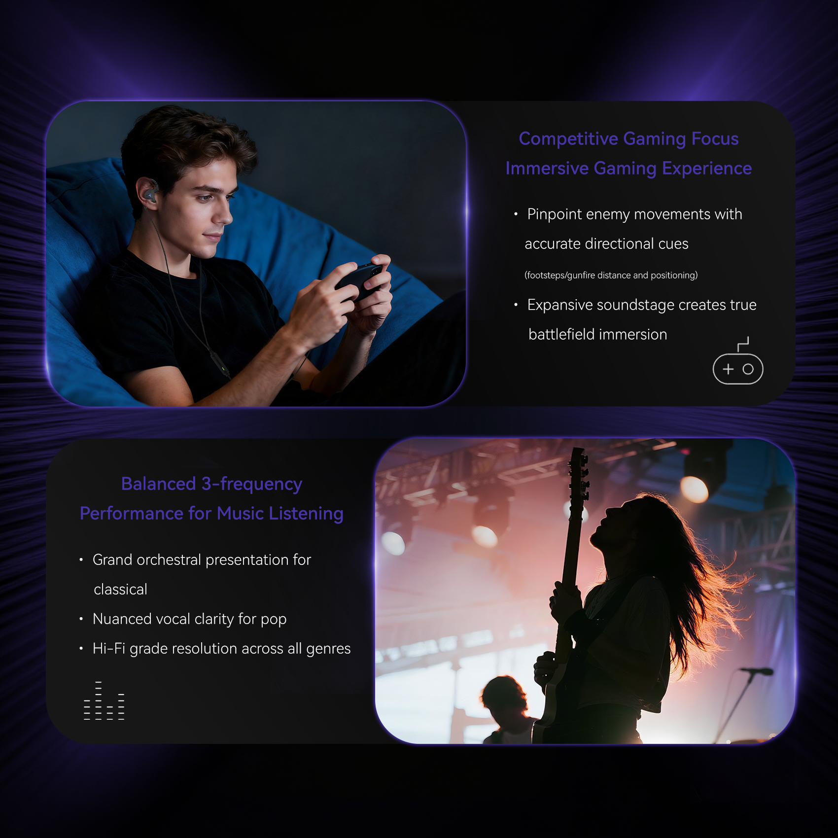 KBEAR Venus: 1*DD in Ear Monitors Earphones with LED lighting ...