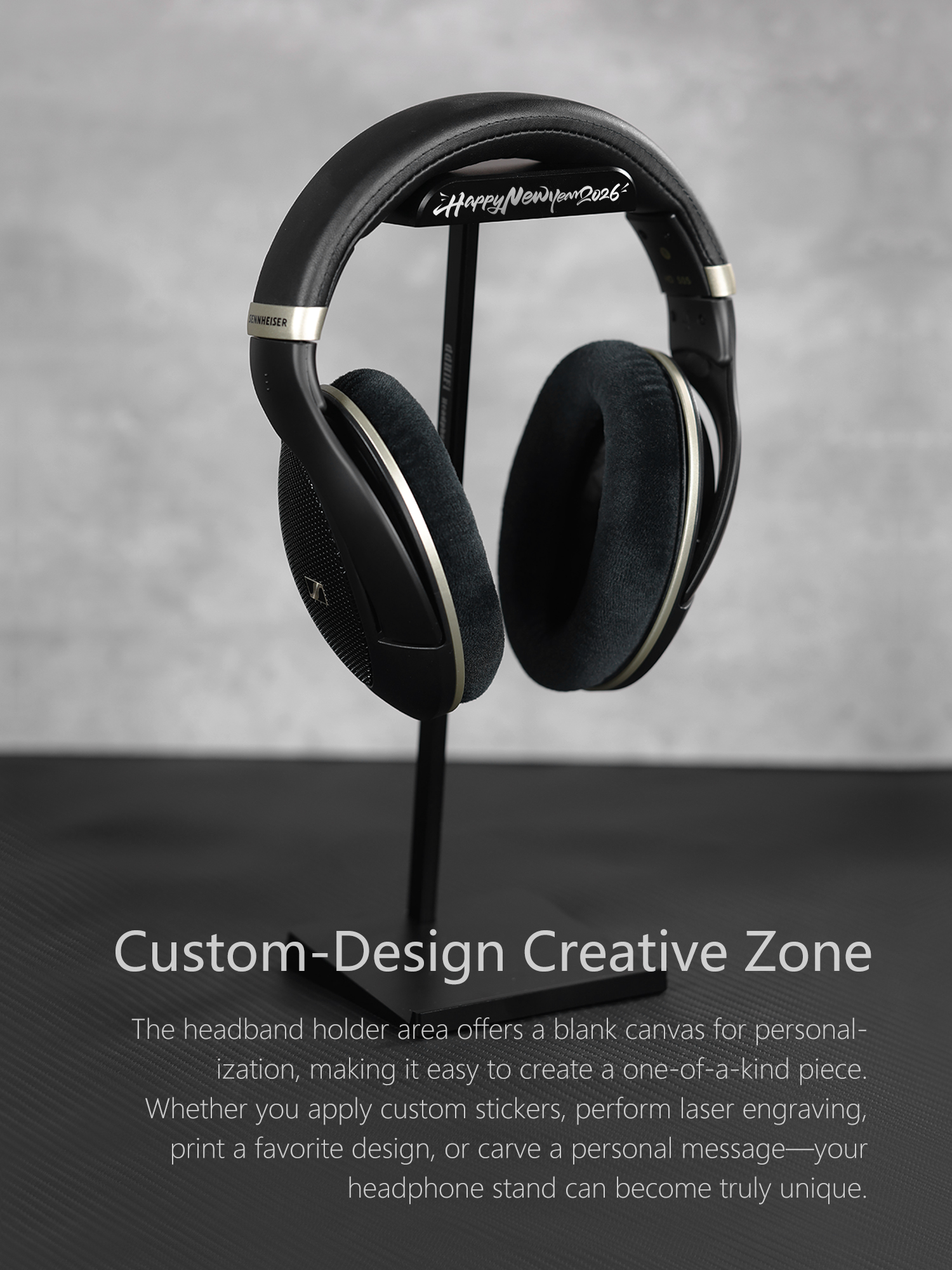 ddHiFi HS270SE Aluminum Headphone Stand, Forward-Tilting, Adjustable ...