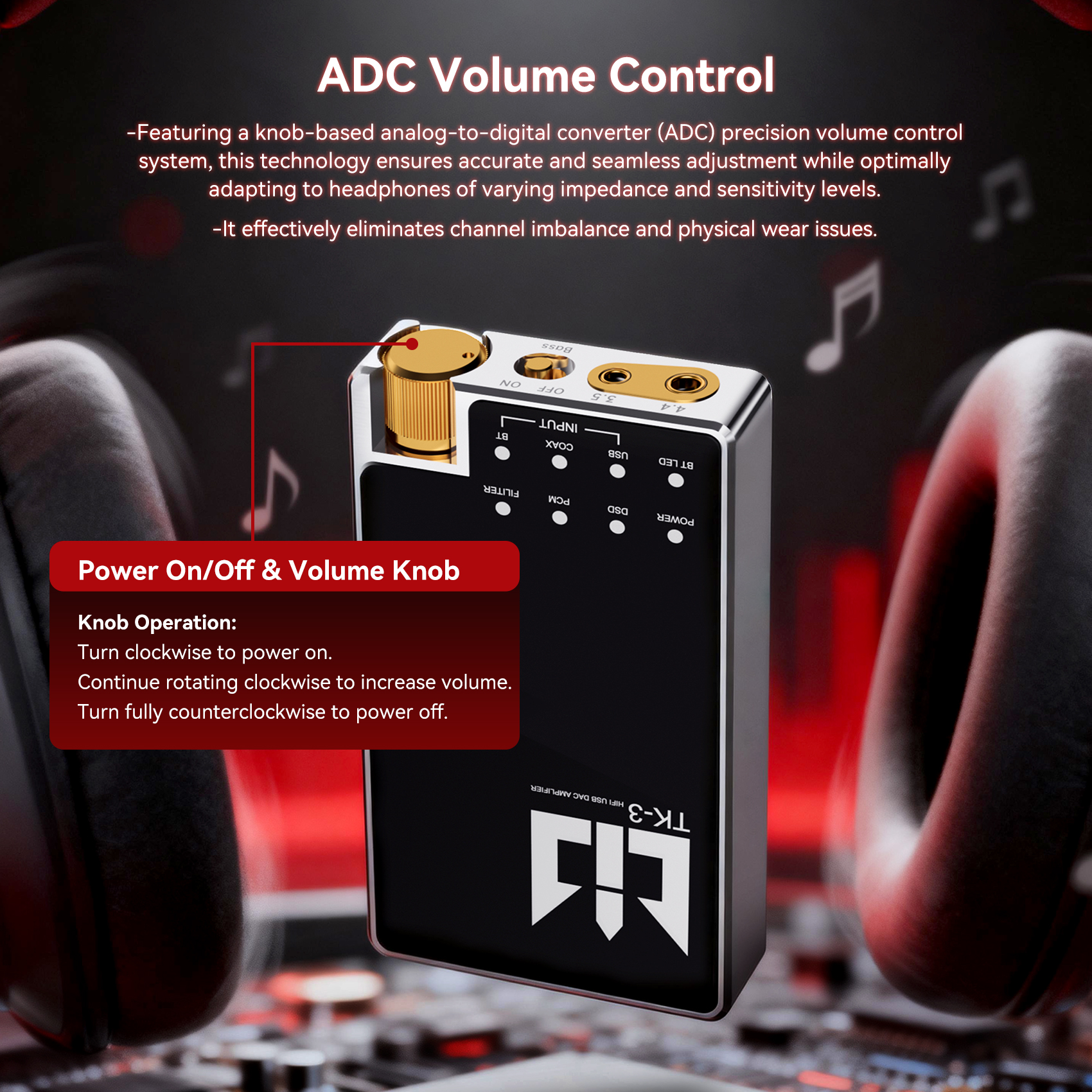 TRI TK3 AMP/DACs Multi-functional Portable Audio DAC & Headphone ...