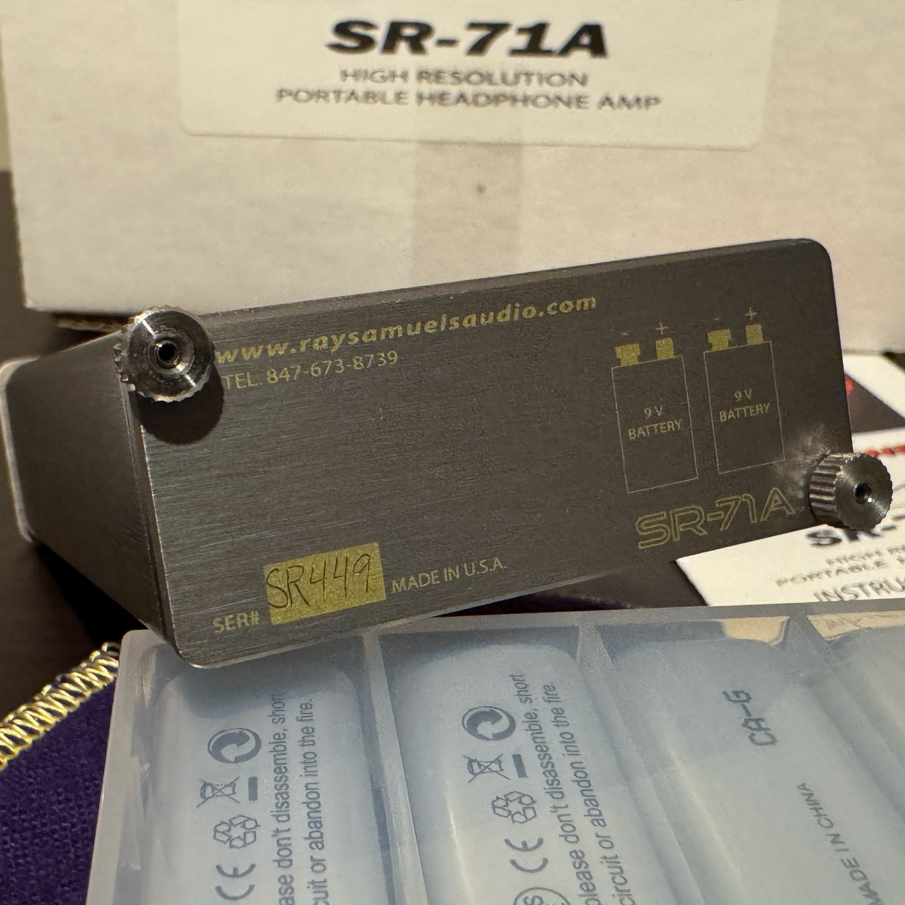 Closed: Ray Samuels Audio (RSA) SR-71A Blackbird Portable Headphone ...