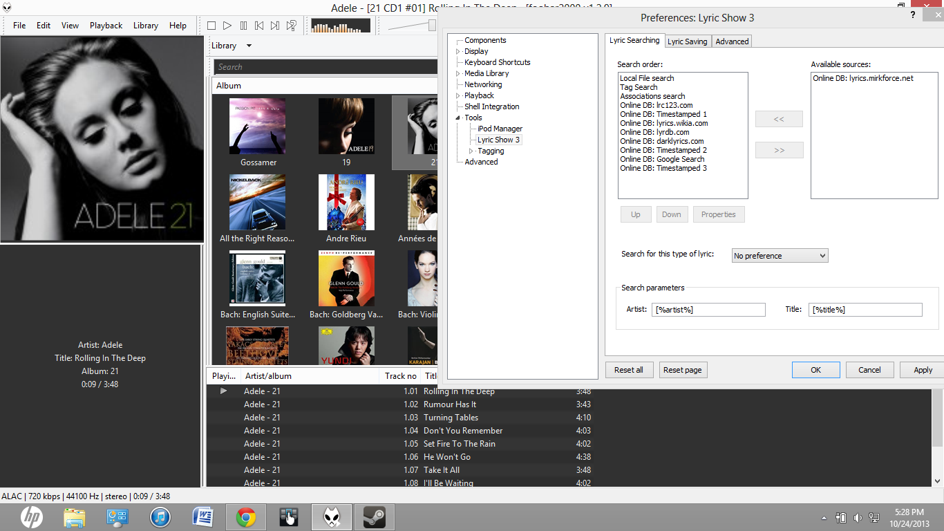 Foobar2000 lyrics won't show up? | Headphone Reviews and Discussion ...