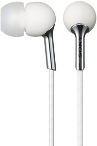 Sony Mdr-Ex55/Whi Ex Earbuds Headphones with Silicon Housing (White ...