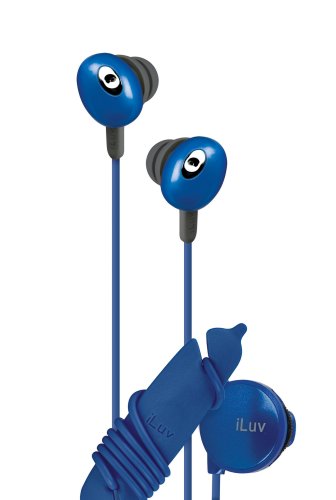 iLuv iEP311BLU In-Ear Stereo Earphones with Volume Control (Blue ...