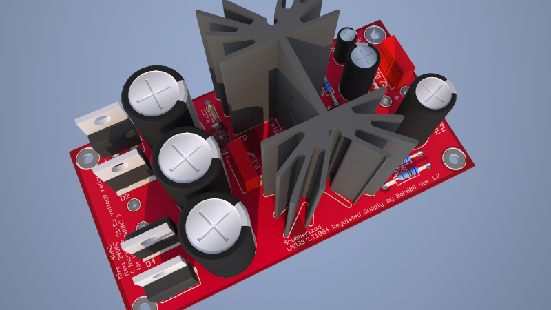 LM338 power supply PCB. I want to design one for personal use ...