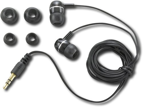 Rocketfish Mobile Stereo Ear Bud Headphones Black RF-MEP2 | Headphone ...