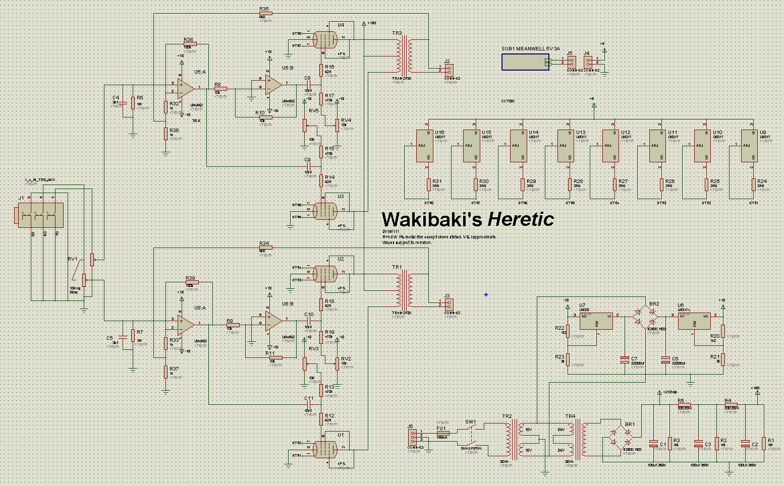 The Heretic. A hybrid push-pull 4P1L DHT / SS / SMPS / thru-hole / SMT ...