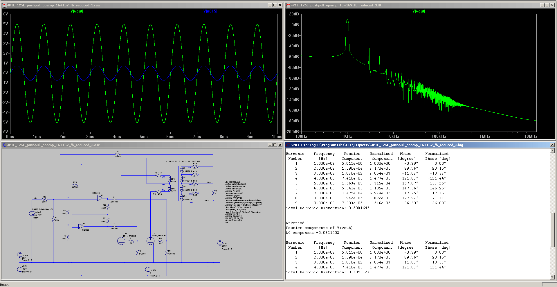The Heretic. A hybrid push-pull 4P1L DHT / SS / SMPS / thru-hole / SMT ...