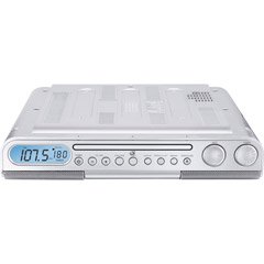 GPX KC218S Under Cabinet CD Player with AM/FM Stereo Radio and Digital ...