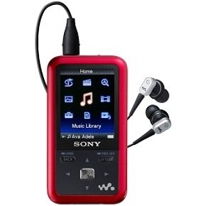 Sony 4 GB Walkman Video MP3 Player with FM Tuner (Red) | Headphone ...