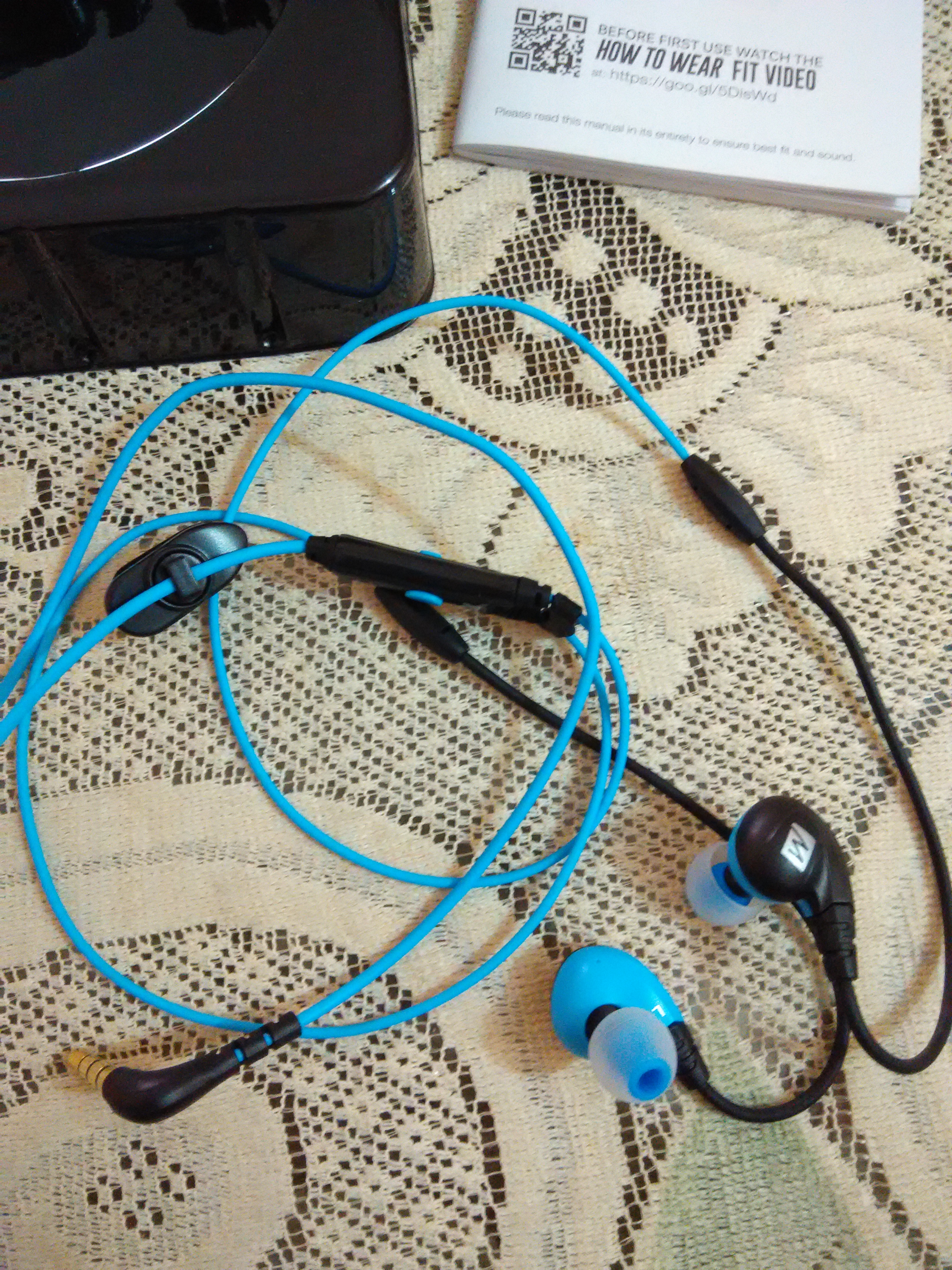 MEE audio M7P Secure-Fit Sports In-Ear Headphones with Mic, Remote, and ...