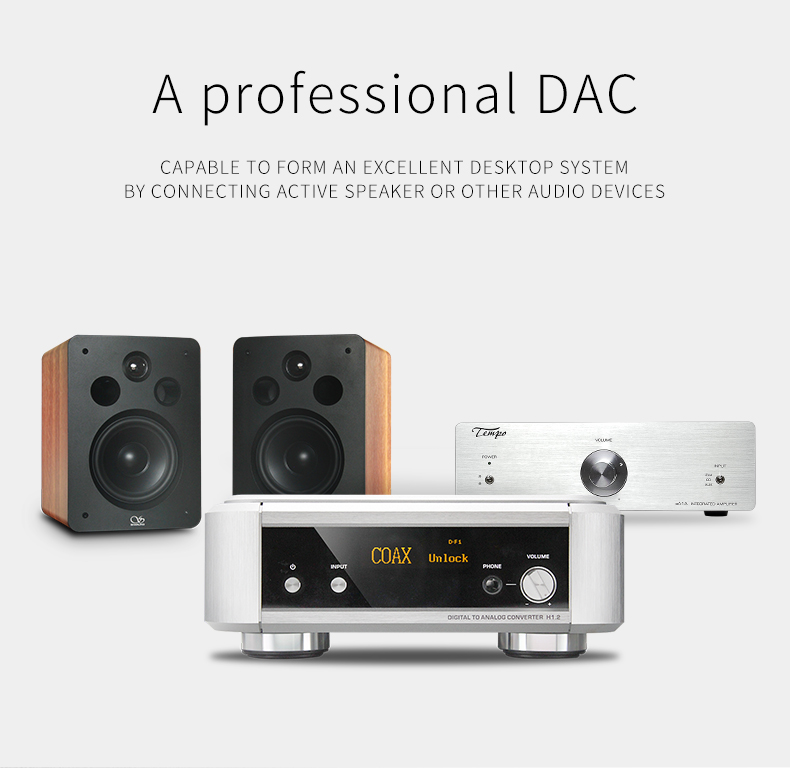 Shanling H1.2 Desktop DAC/Amp with CS8416, ES9016, MUSES8920 ...