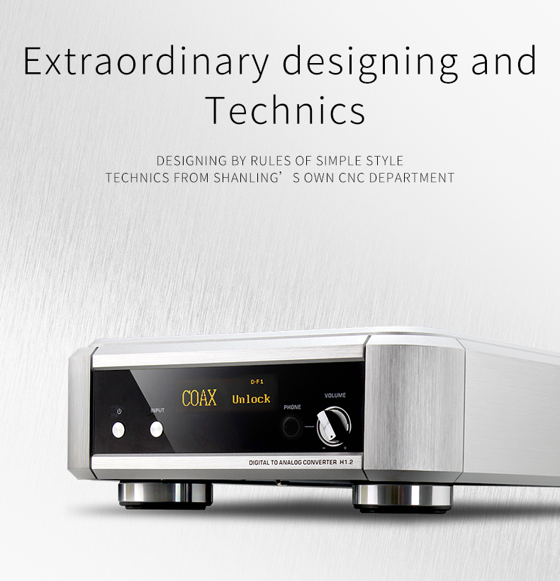 Shanling H1.2 Desktop DAC/Amp with CS8416, ES9016, MUSES8920 ...