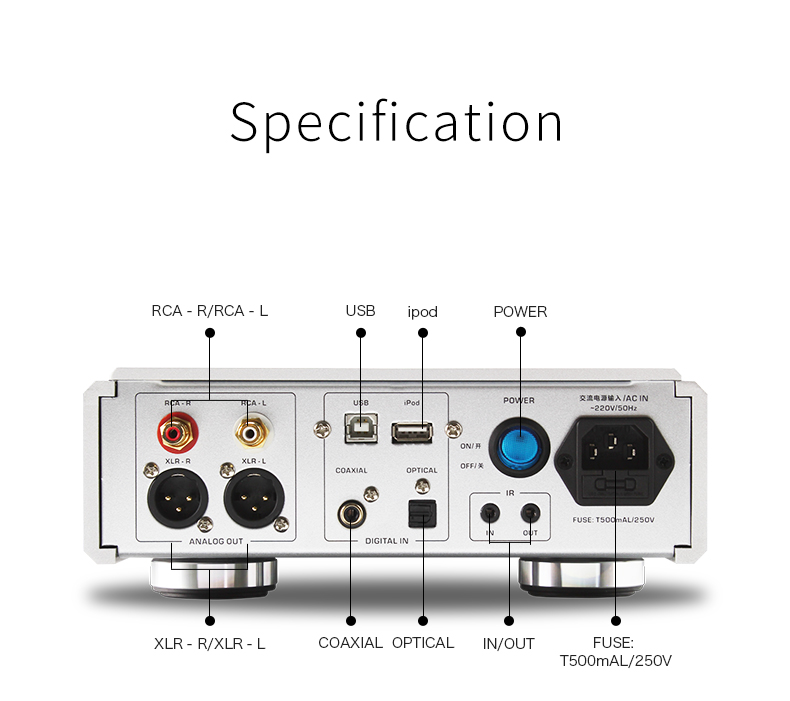 Shanling H1.2 Desktop DAC/Amp with CS8416, ES9016, MUSES8920 ...