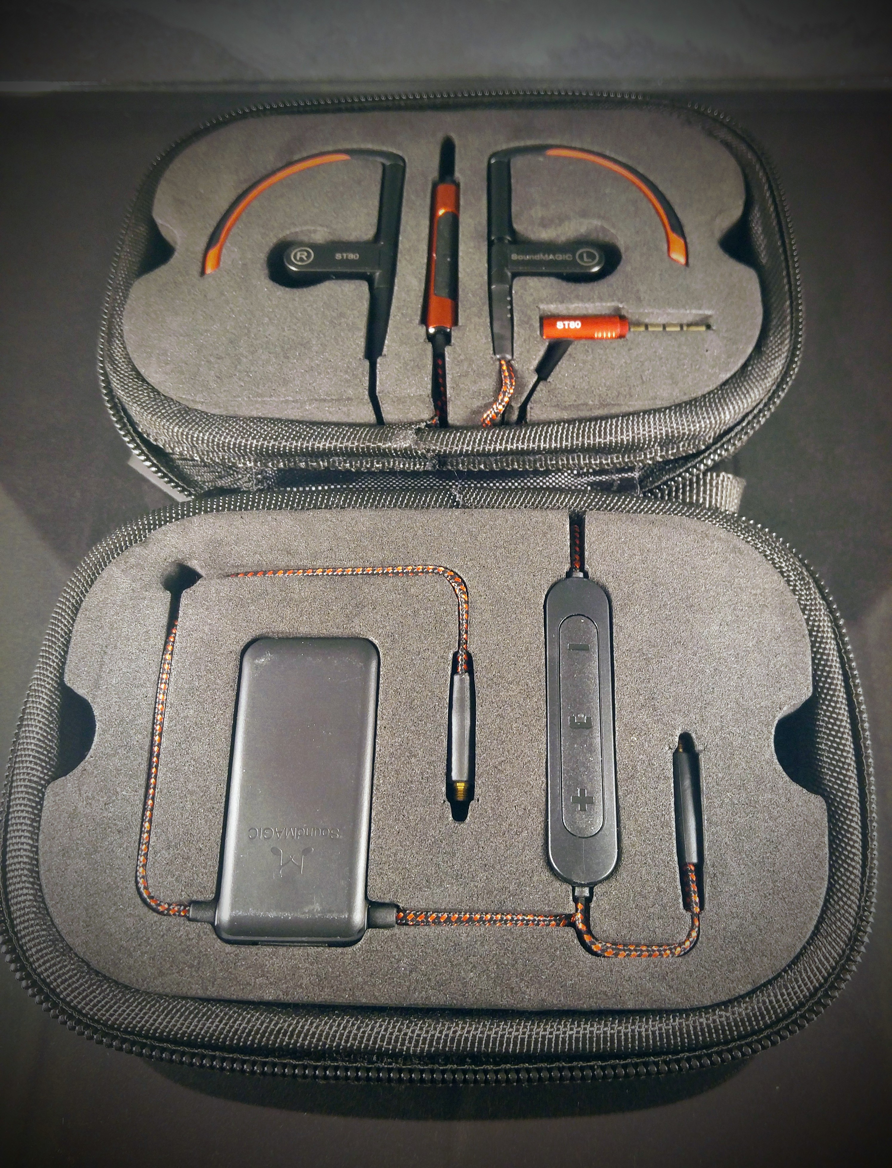 Soundmagic ST80 bluetooth earphone with modular wired/wireless cables ...